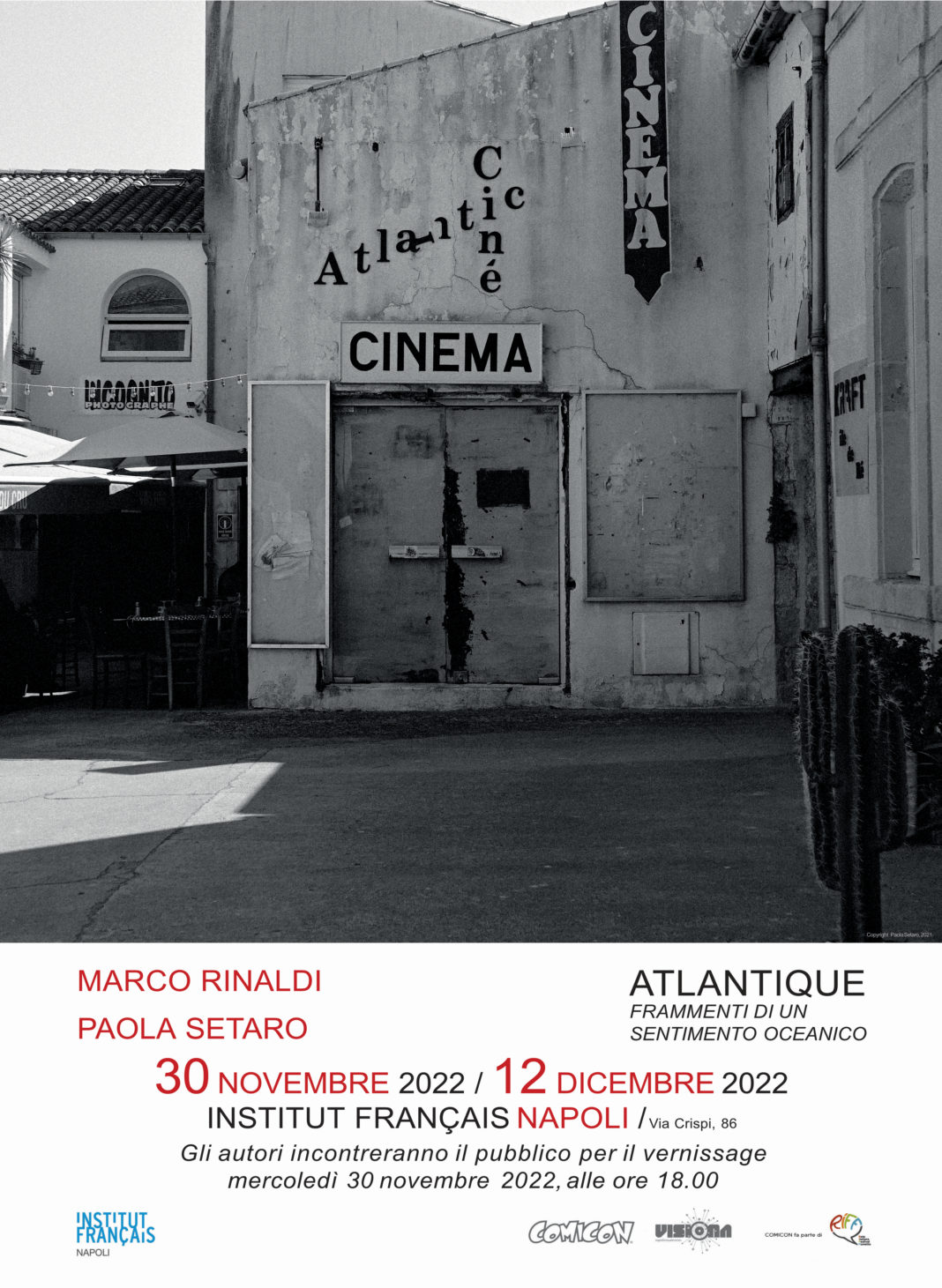 Mostra/ Istituto francese di Napoli: Marco Rinaldi e Paola Setaro ...